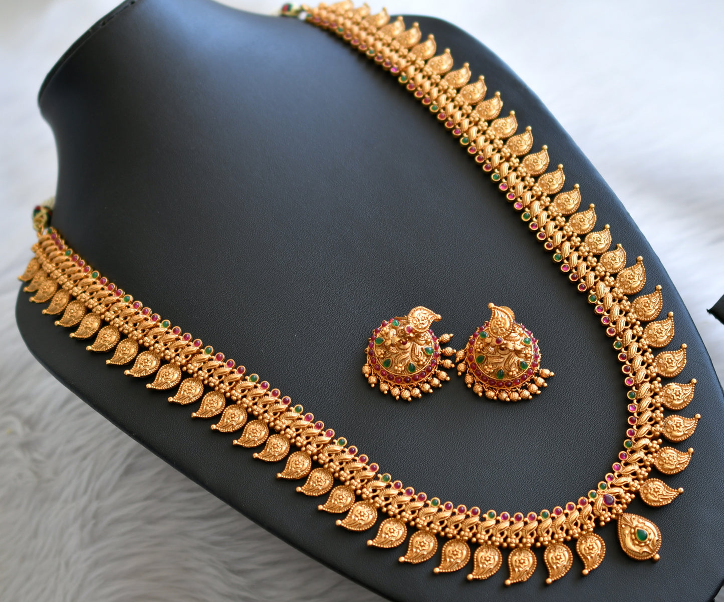 Matte finish kemp-green mango haar set dj-36935 – dreamjwell