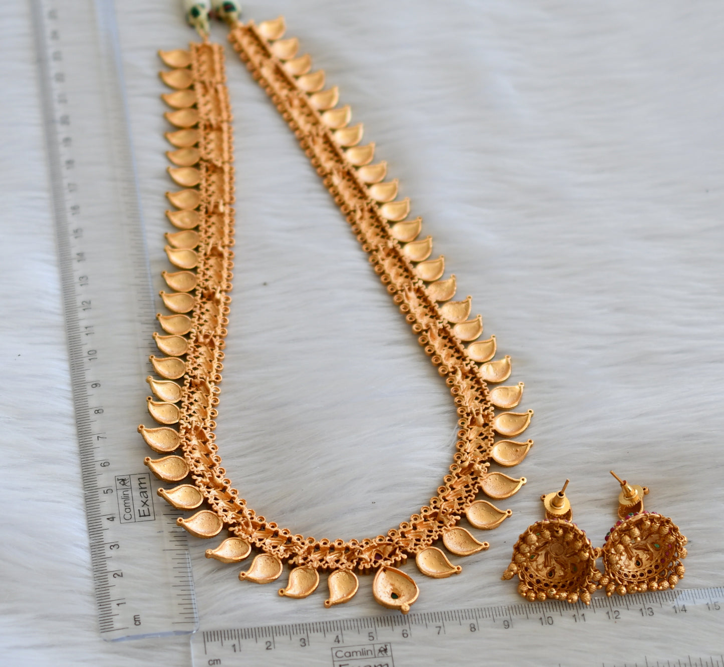 Matte finish kemp-green mango haar set dj-36935 – dreamjwell