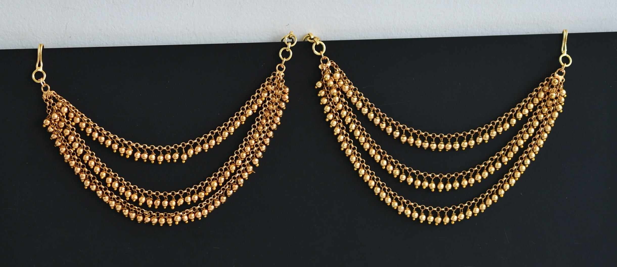 Matte finish multi layer ear side chain dj-39523 – dreamjwell