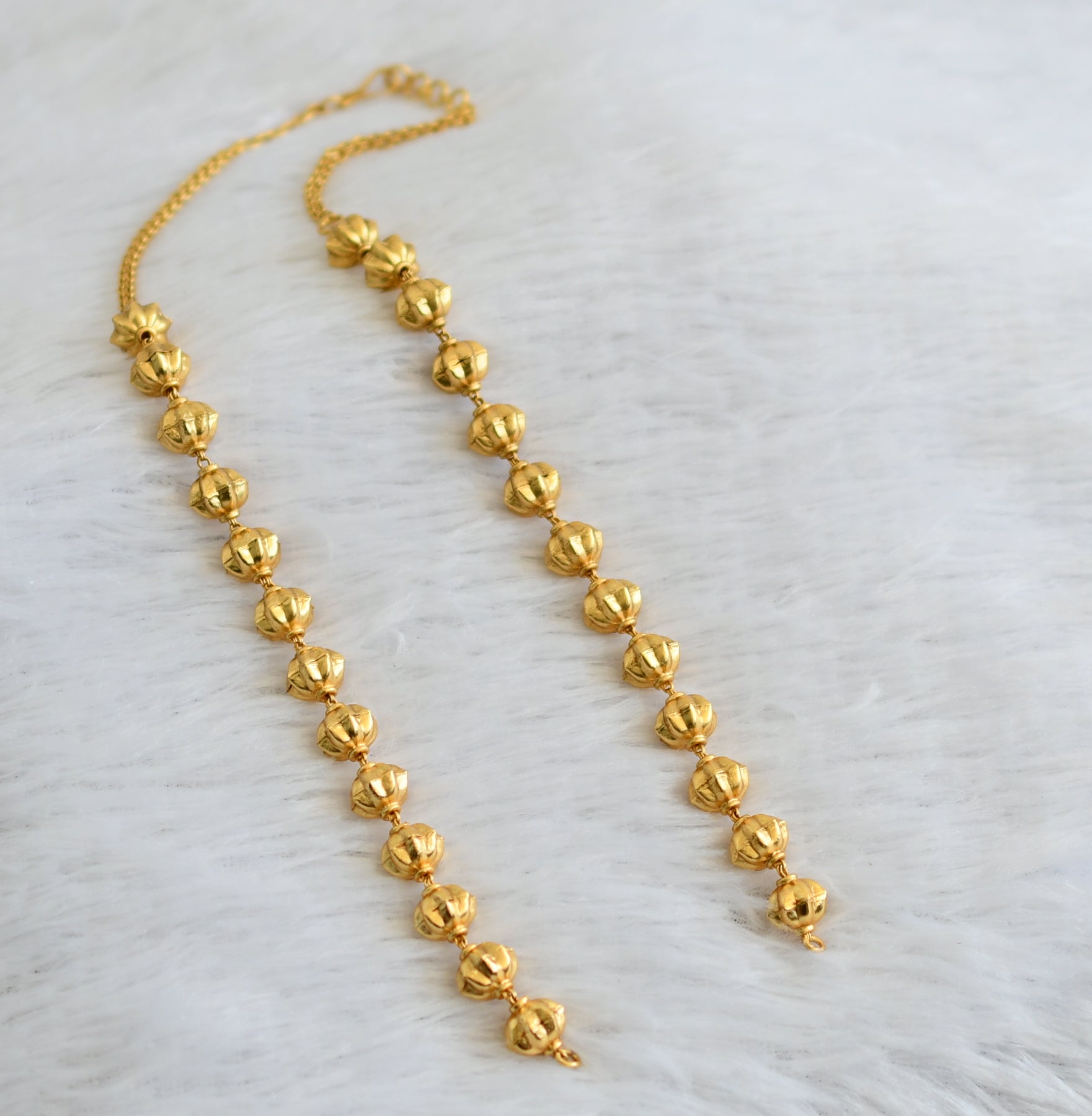 Matte finish beaded chain for pendant dj-47591 – dreamjwell