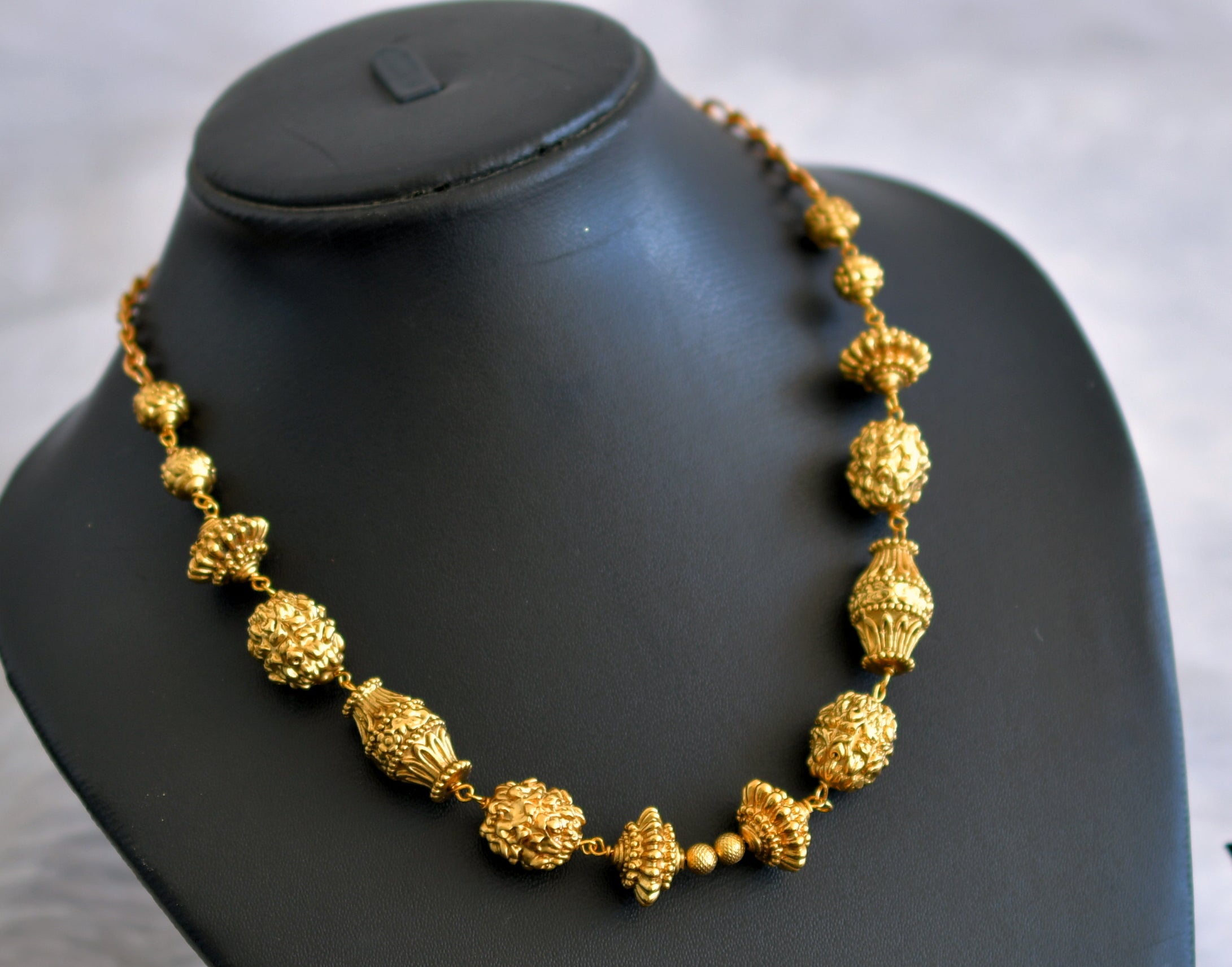 Matte finish beaded chain for pendant dj-47592 – dreamjwell