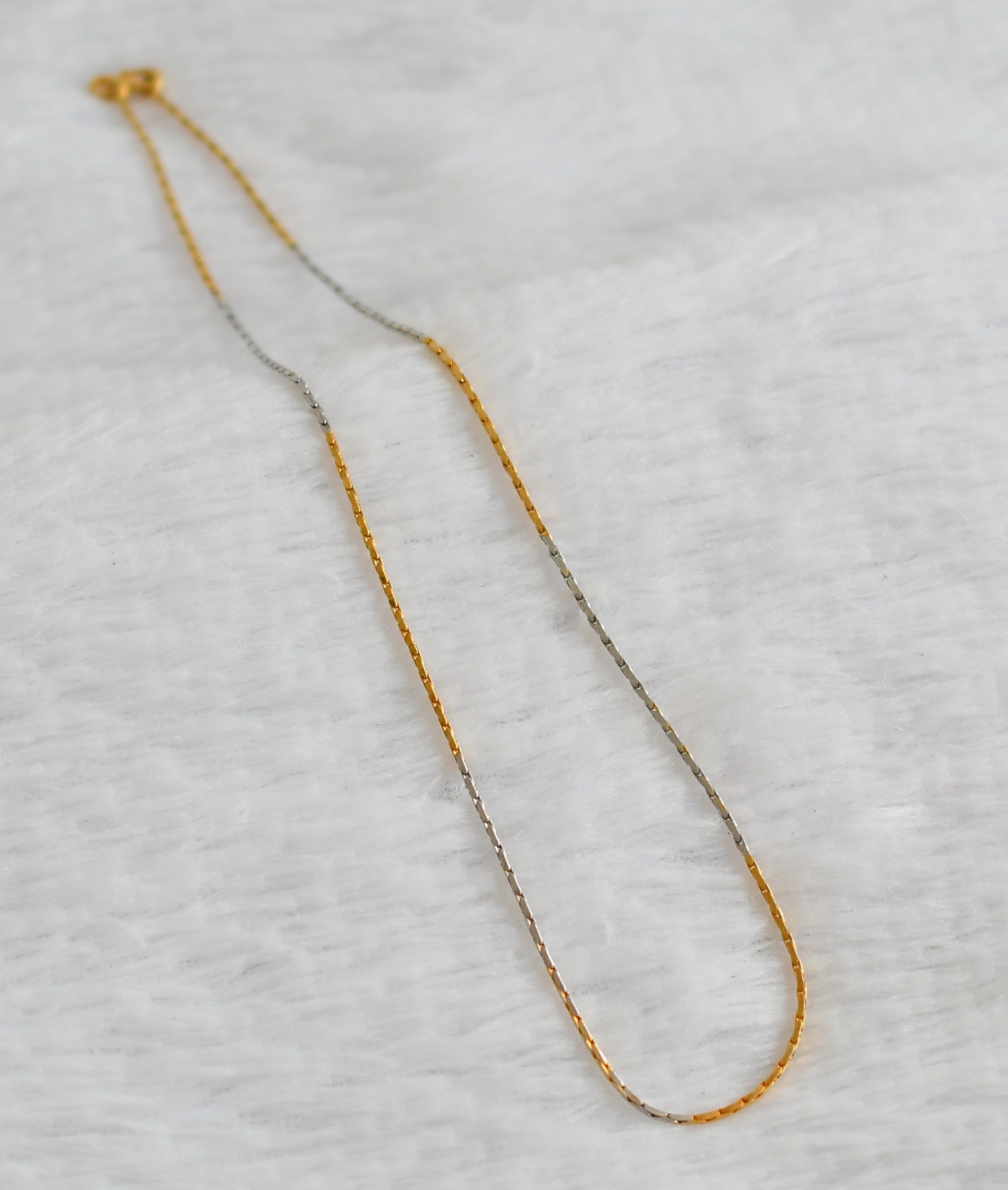 Two tone 18 inches chain dj-49507 – dreamjwell