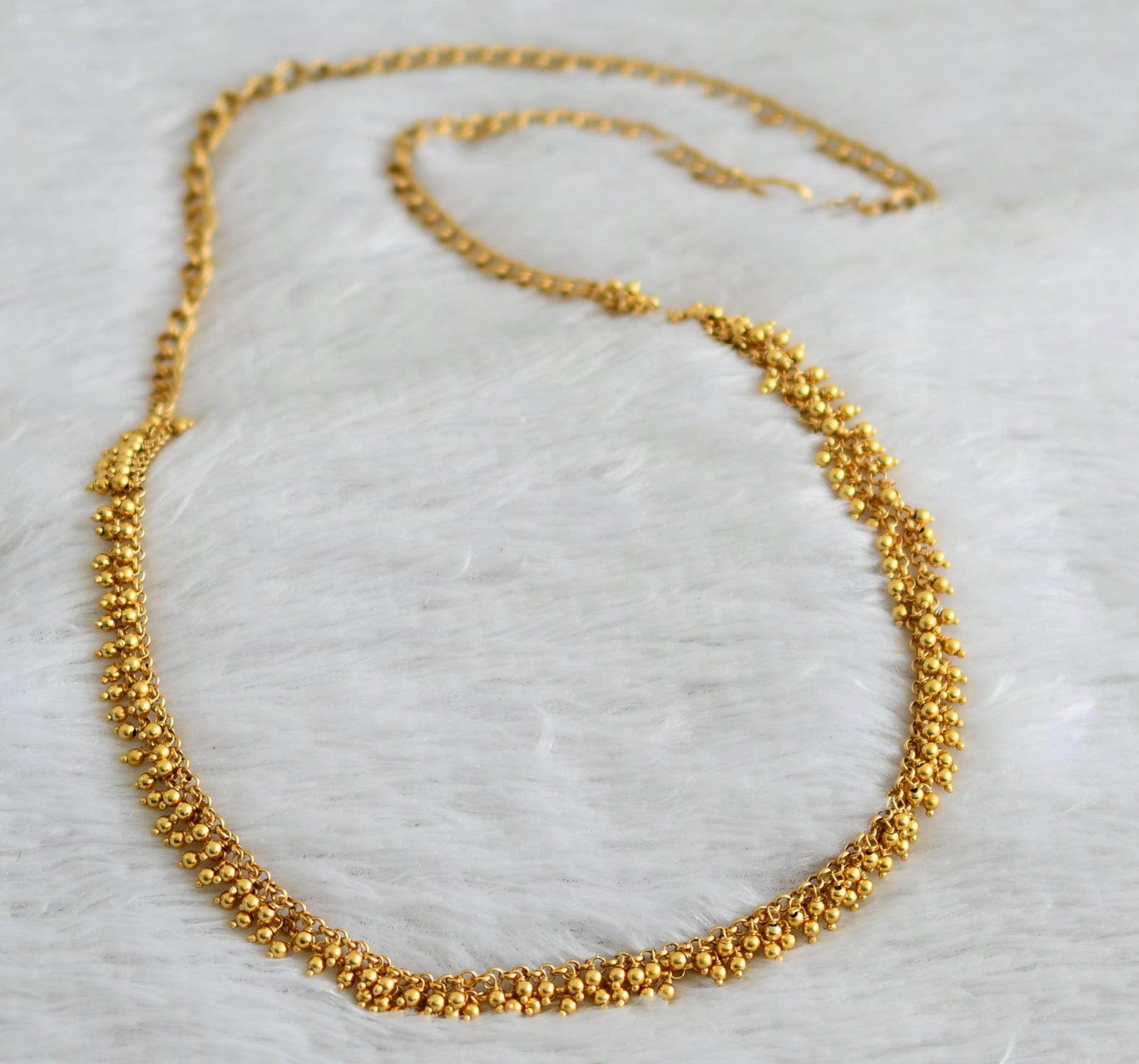 Matte finish cluster hip chain dj-48428 – dreamjwell
