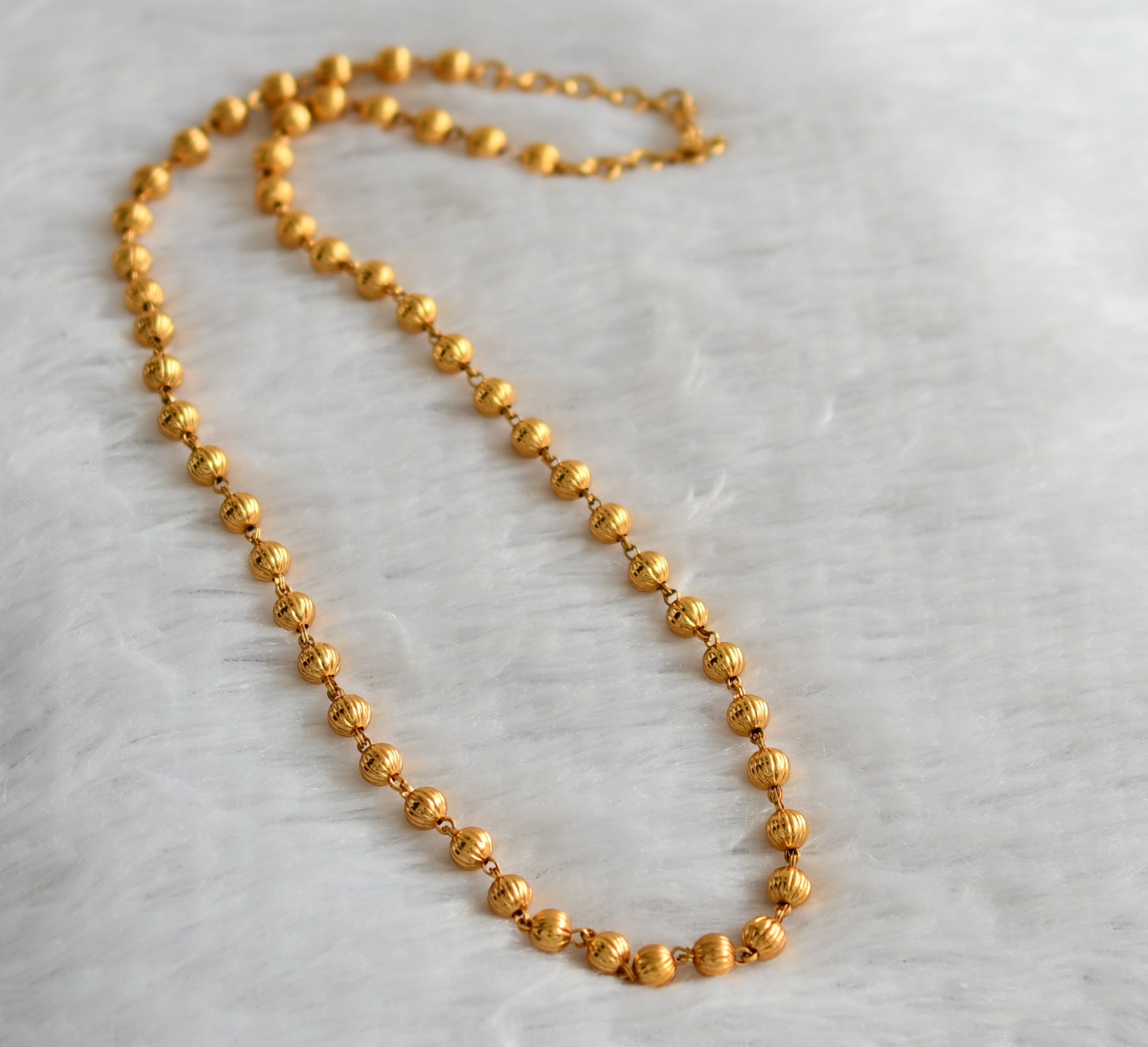 Gold tone 18 inches ball chain dj-46792 – dreamjwell