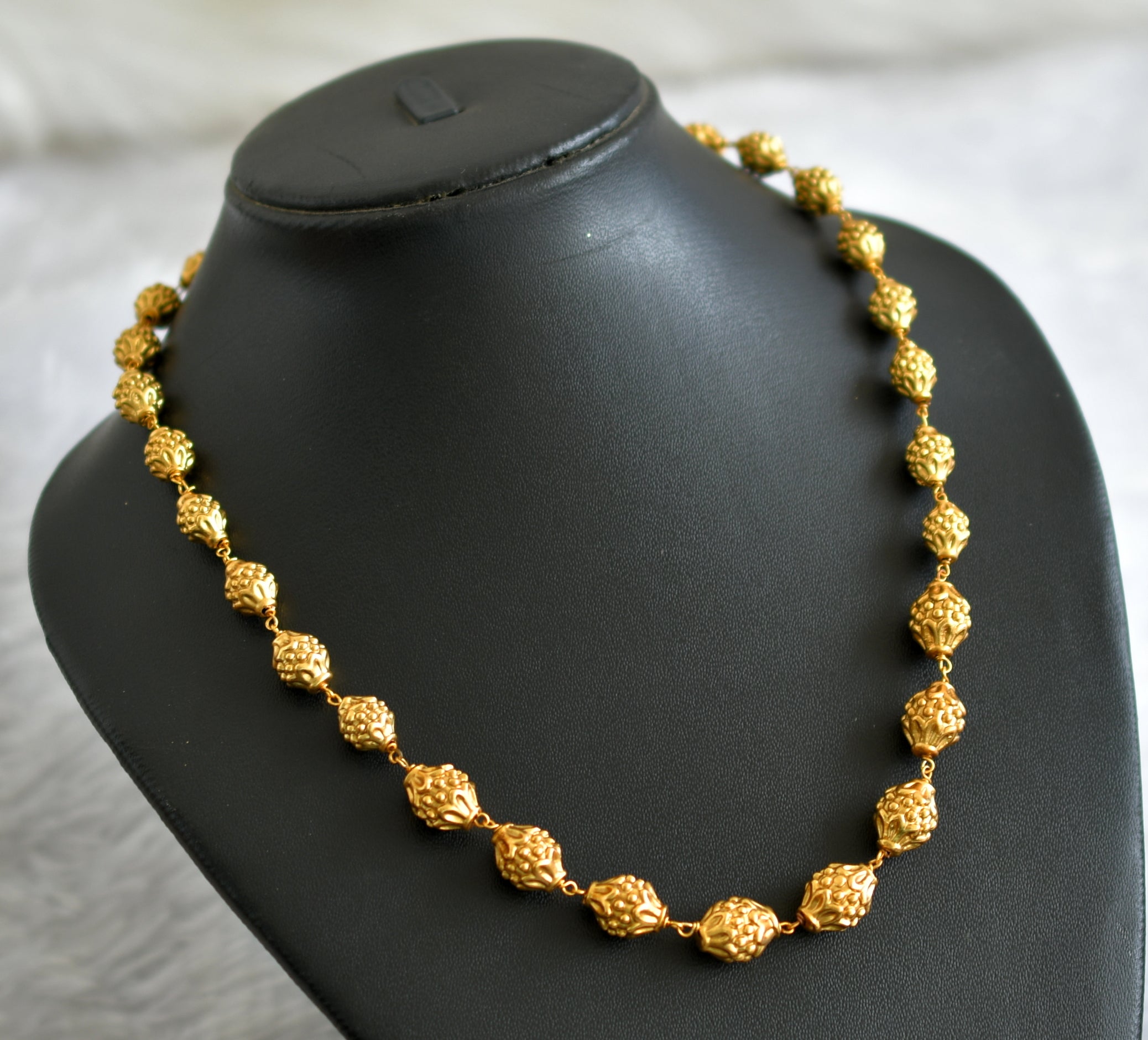 Matte finish beaded mala/chain dj-46820 – dreamjwell