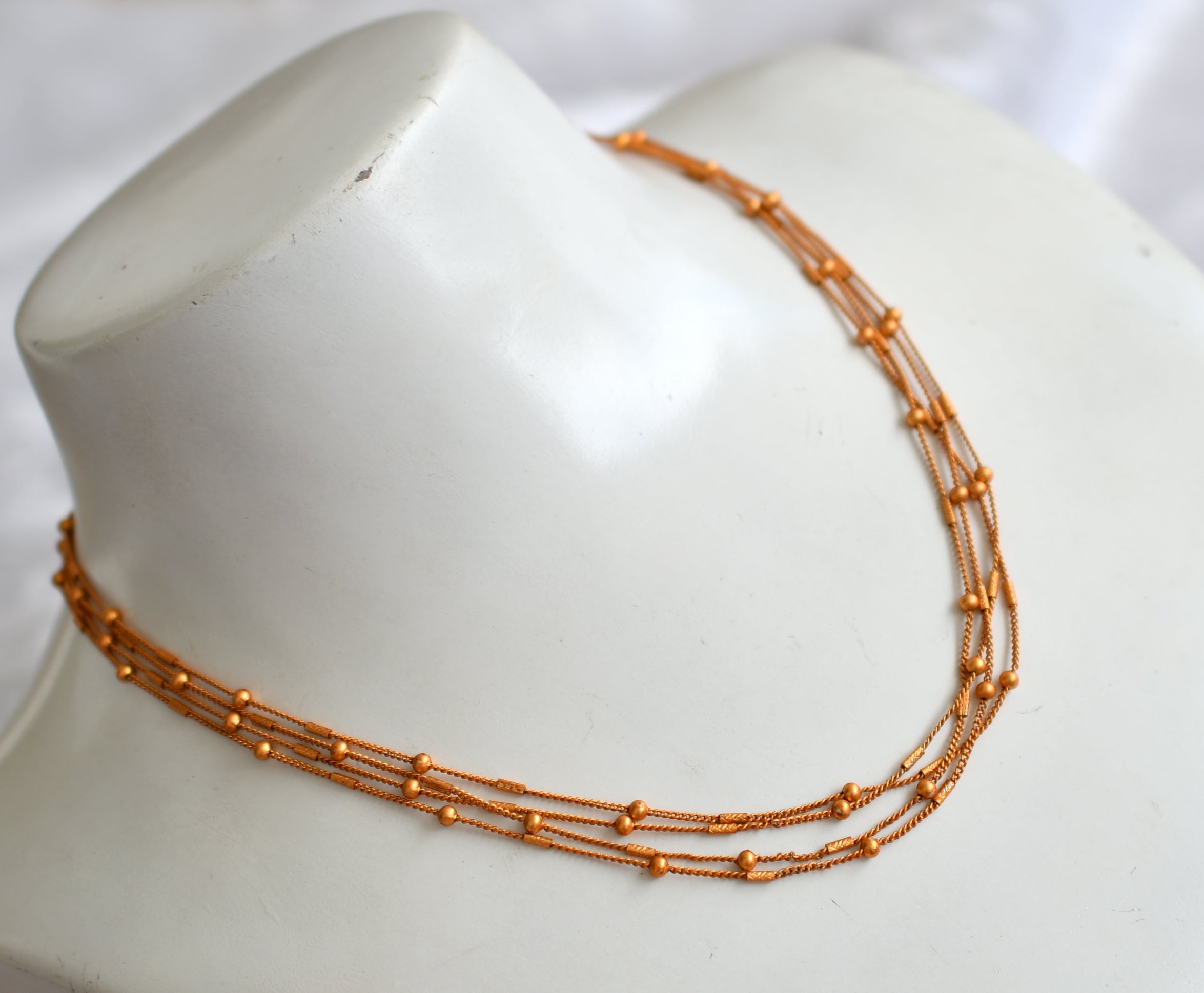 Matte finish multi layer chain dj-38846 – dreamjwell