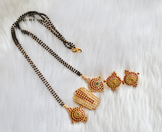 DREAMJWELL - Beautiful Matt Finish Kemp-green Naam-chakra-shanku Manga ...