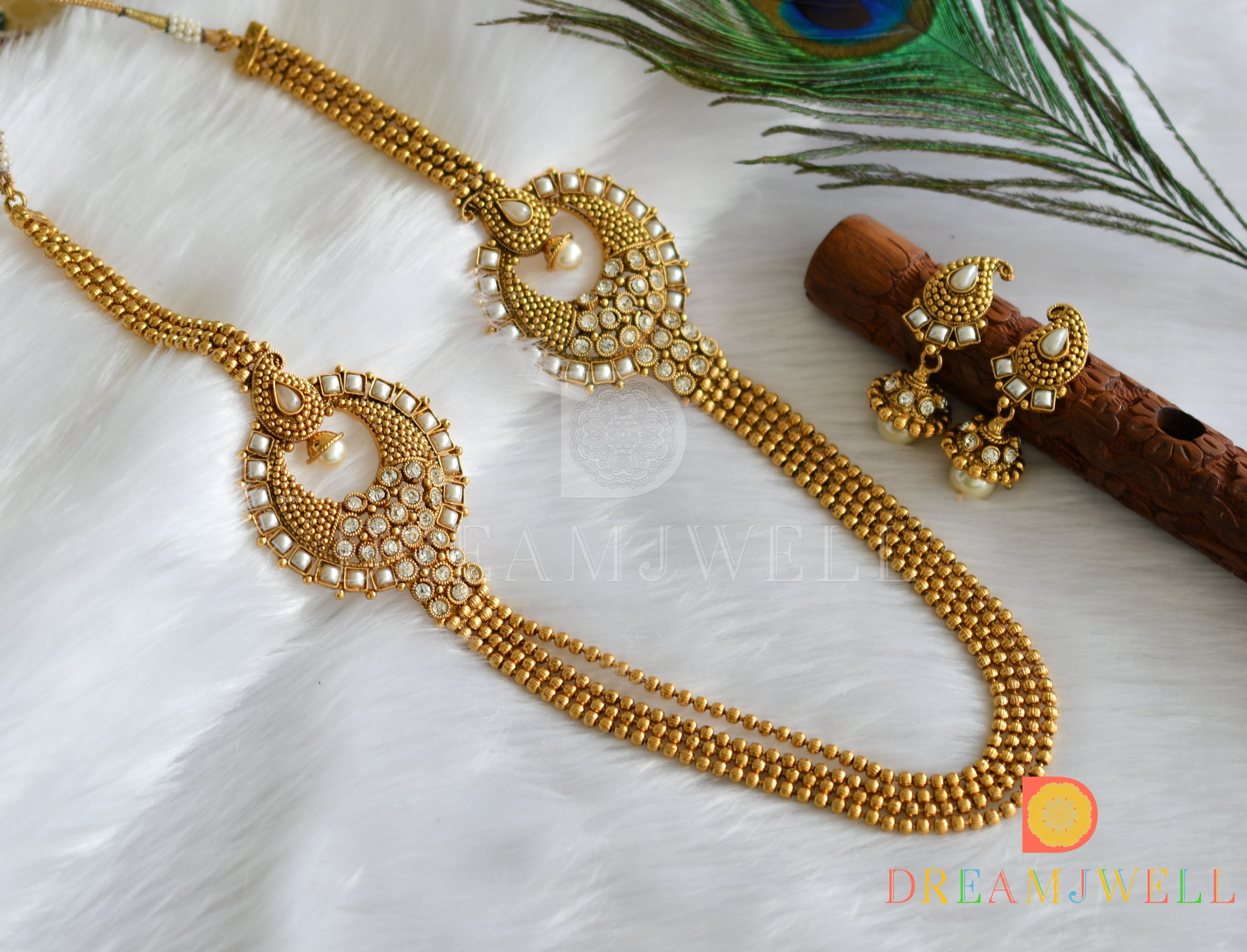 Antique pearl Multi layer haar set dj-37417 – dreamjwell