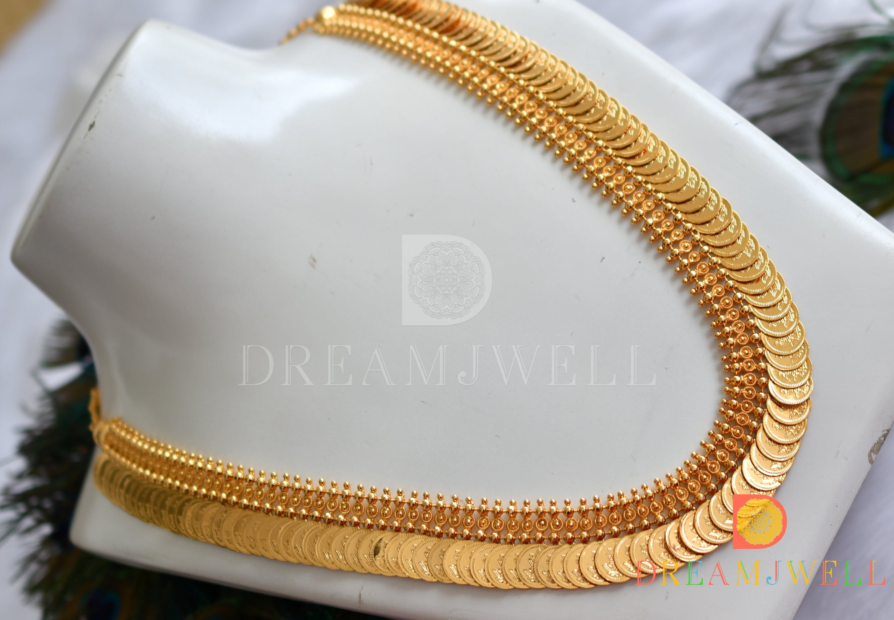 Gold tone Lakshmi coin haar dj-37621 – dreamjwell